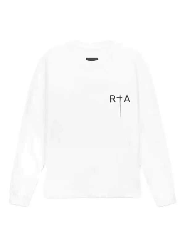 RtA Greatest Hits-print Long-sleeve T-shirt - White