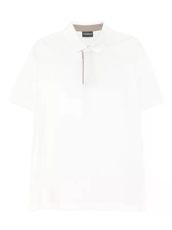 Emporio Armani Cotton Polo Shirt - White