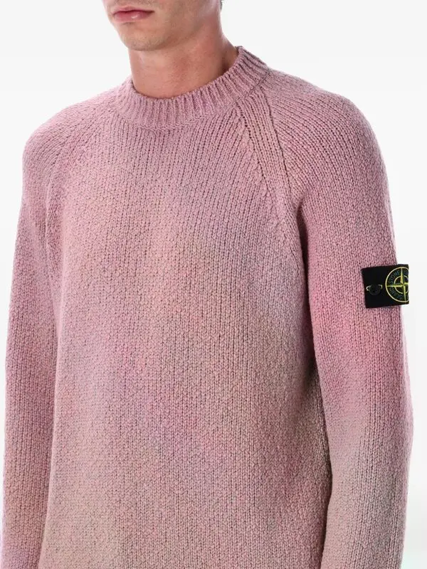 Stone Island Wool Knit Raglan Sweater