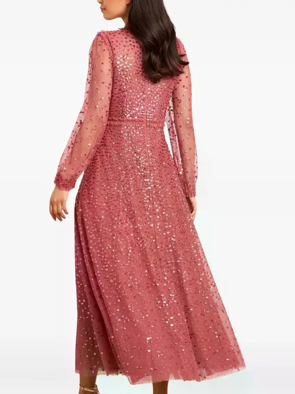 NEEDLE & THREAD Sequin-embellished Maxi Dress - Pink