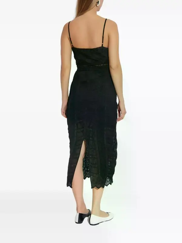 LoveShackFancy Celedine Lace-insert Midi Dress