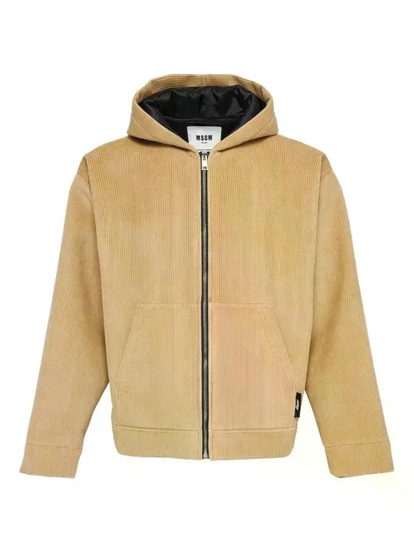 MSGM Hooded Corduroy Jacket