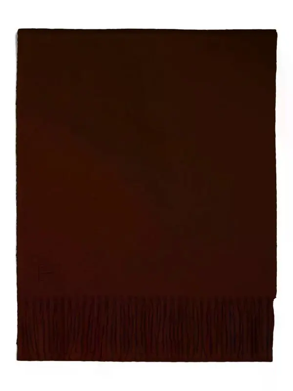 Eric Bompard Fringed-hem Scarf - Brown