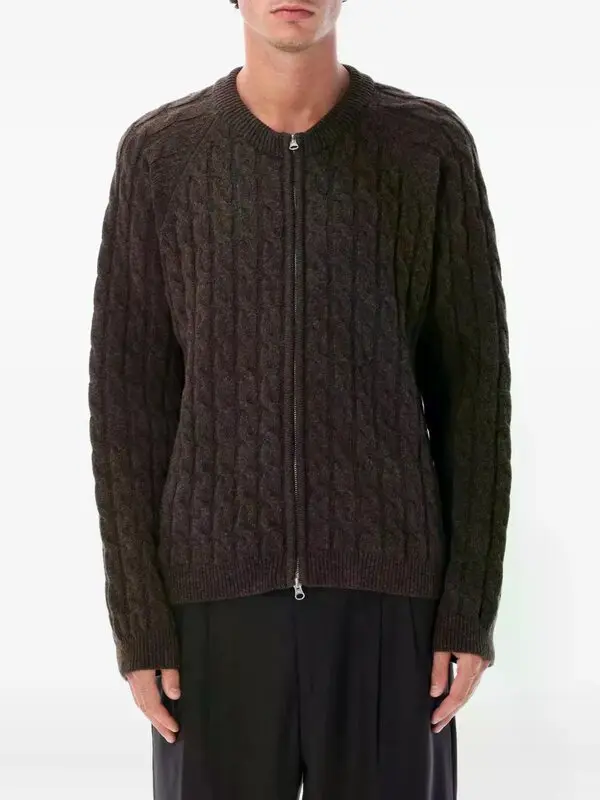 MFPEN Cable-knit Zip Cardigan