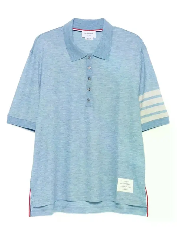 Thom Browne Stripe-detail Polo Shirt
