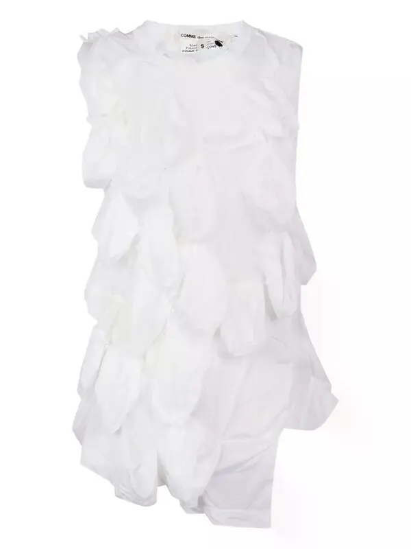 Comme Des Garçons Ruffled Sleeveless T-shirt