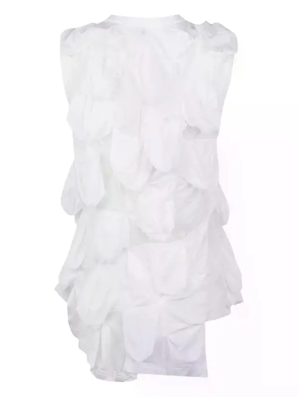 Comme Des Garçons Ruffled Sleeveless T-shirt
