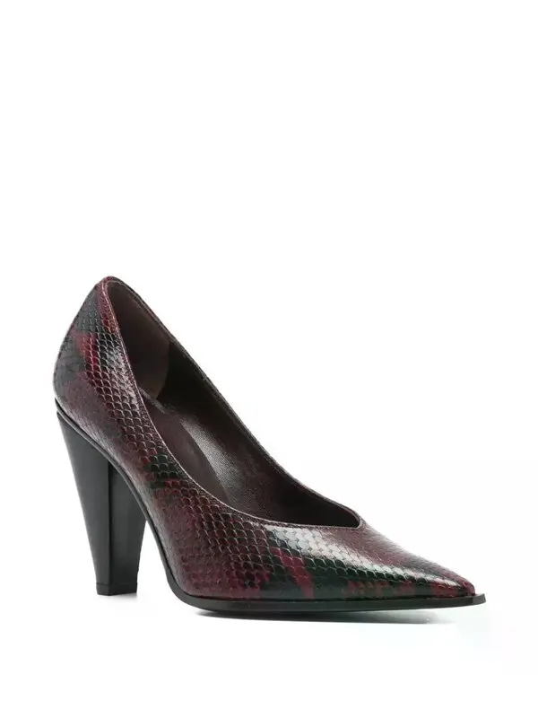 Roberto Festa Snakeskin-print Pointed-toe Pumps
