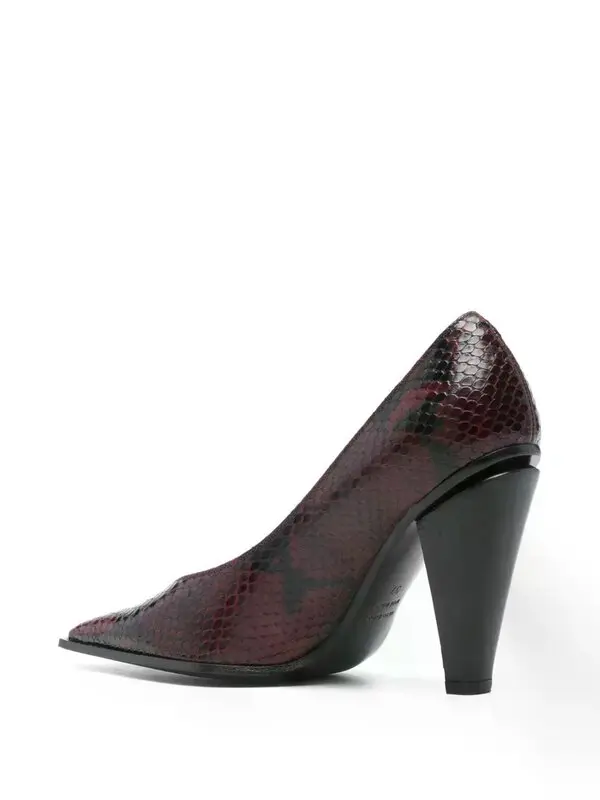 Roberto Festa Snakeskin-print Pointed-toe Pumps