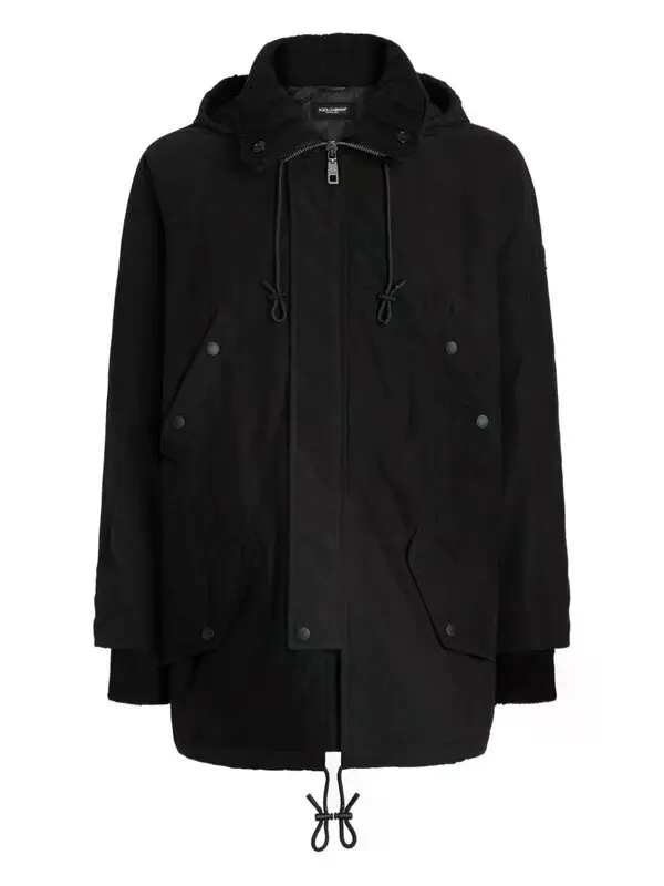 Dolce & Gabbana Hooded Drawstring Jacket