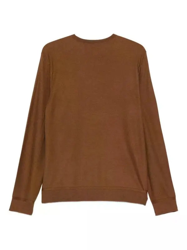 Theory Crew-neck Silk-blend Sweater