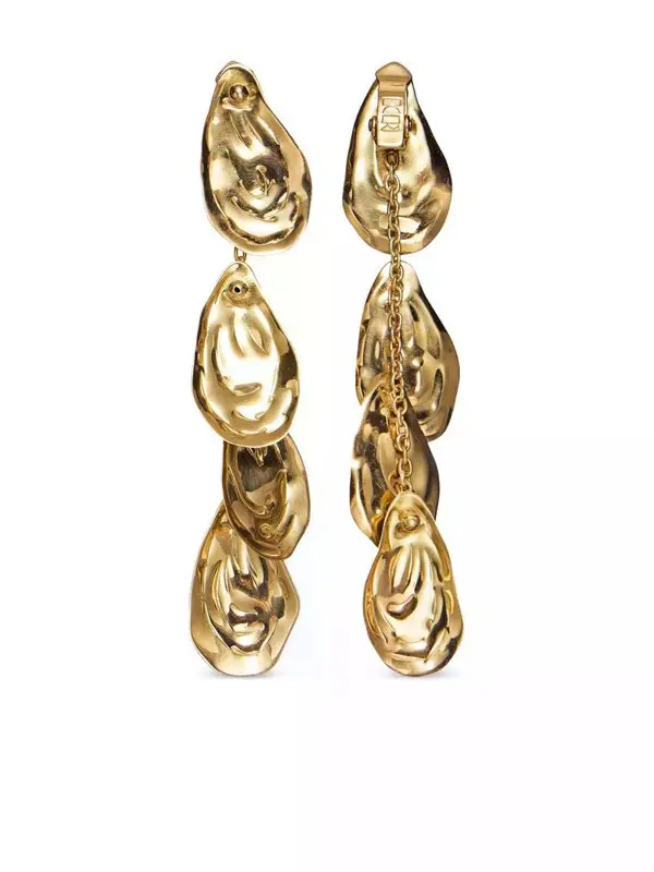 KOROBEYNIKOV Embellished Drop Earrings - Gold