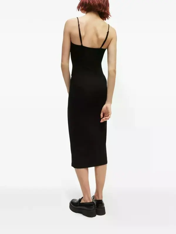 Hugo Logo-plaque Jersey Midi Dress