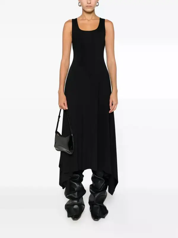 HAMZA Asymmetric A-line Dress