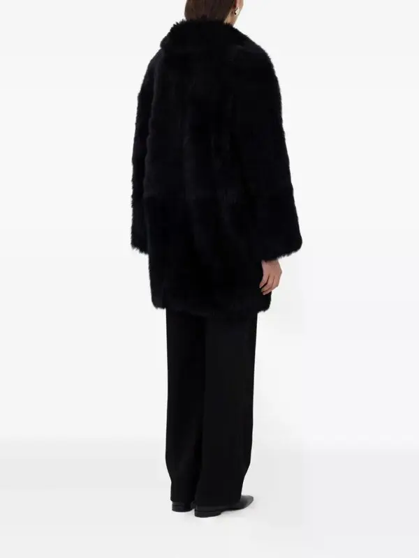Loulou De Saison Shearling Spread-collar Coat