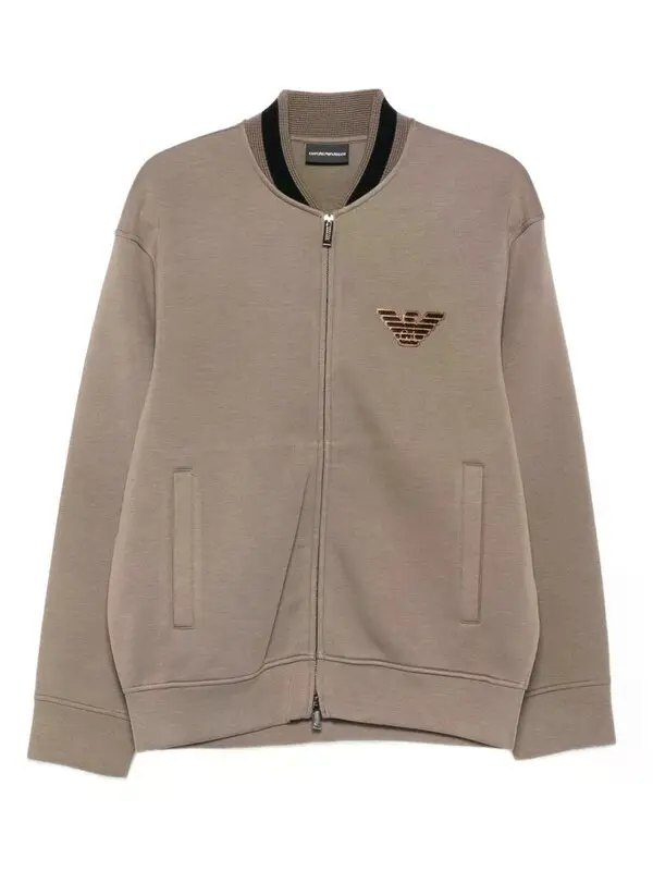 Emporio Armani Eagle-embellished Zip-up Jacket