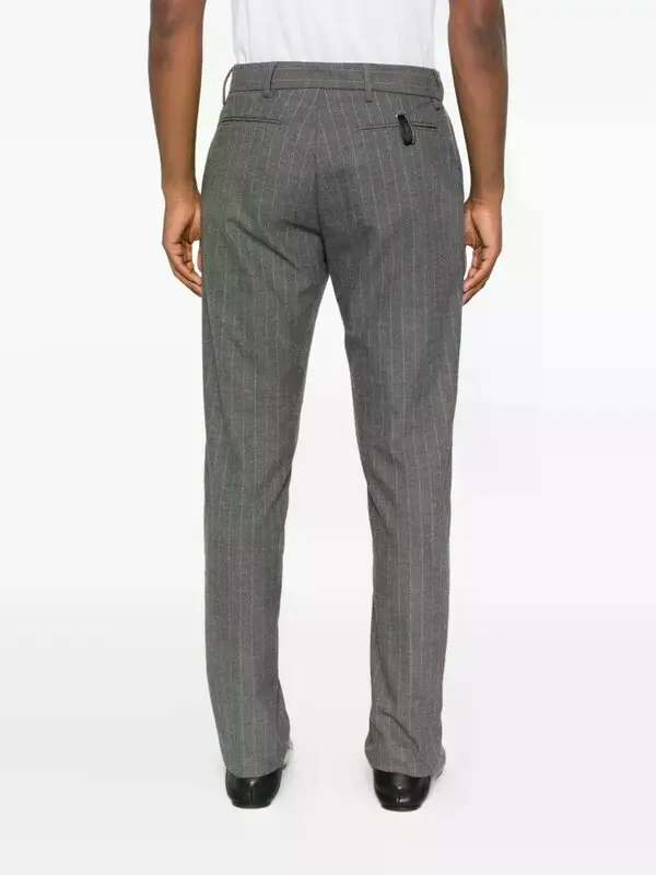 WHITE SAND Pinstripe Trousers