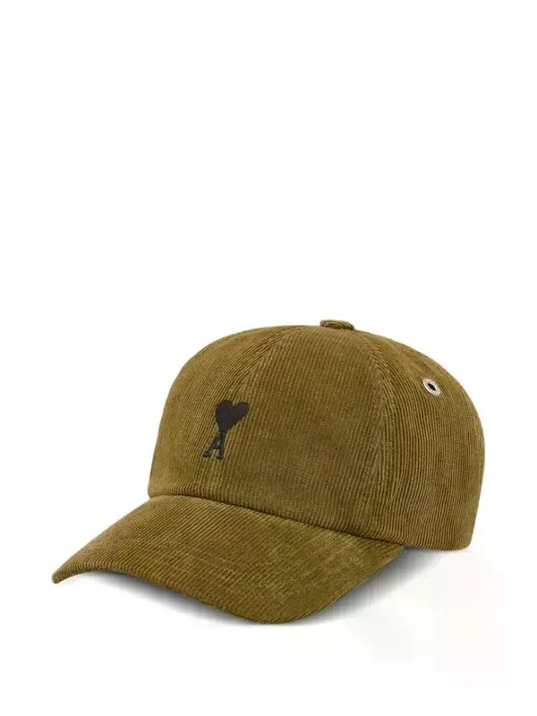 Ami Corduroy Baseball Cap - Green