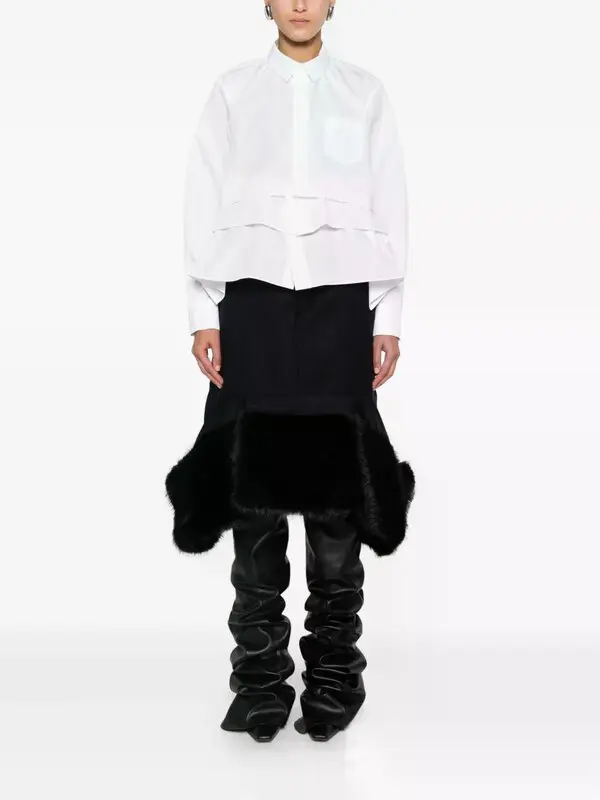 Sacai Ruffled Layered Shirt
