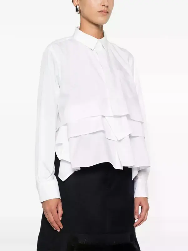 Sacai Ruffled Layered Shirt
