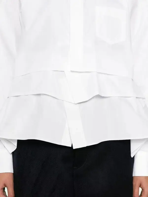 Sacai Ruffled Layered Shirt
