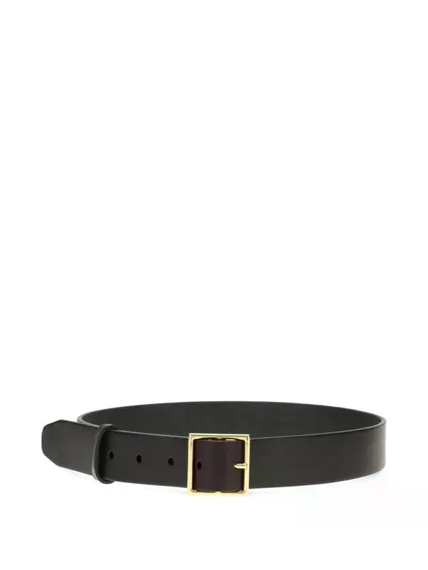 Gabriela Hearst Adler Square-buckle Leather Belt - Black