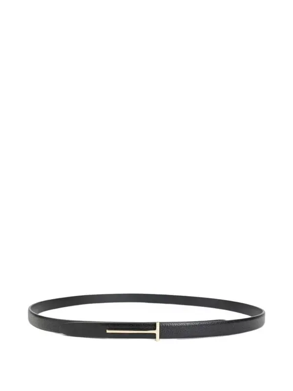 TOM FORD T-bar Leather Belt - Black