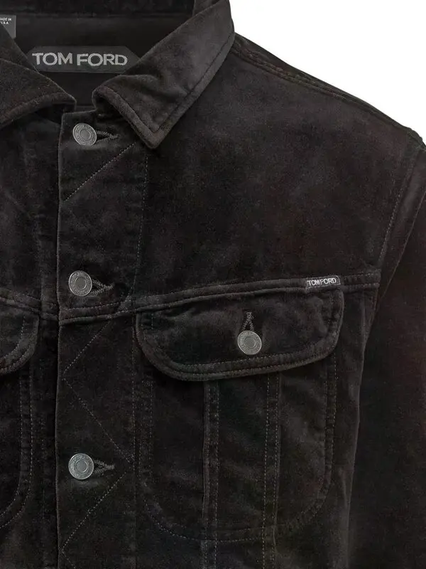 TOM FORD Icon Velvet Denim Jacket