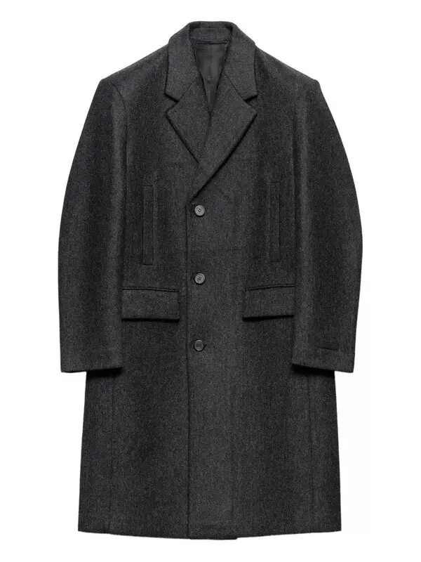Prada Notched Wool Coat