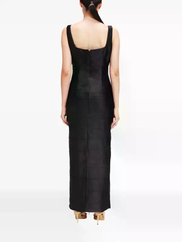 BARUNI Feather-embellished Dress And Jacket Set - Black