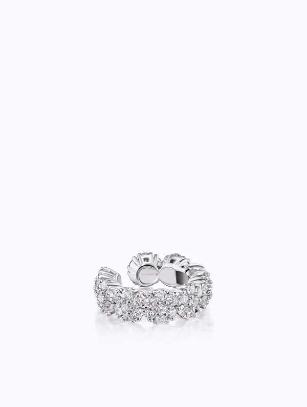 BRIONY RAYMOND Posey Diamond Ear Cuff - 18k White Gold