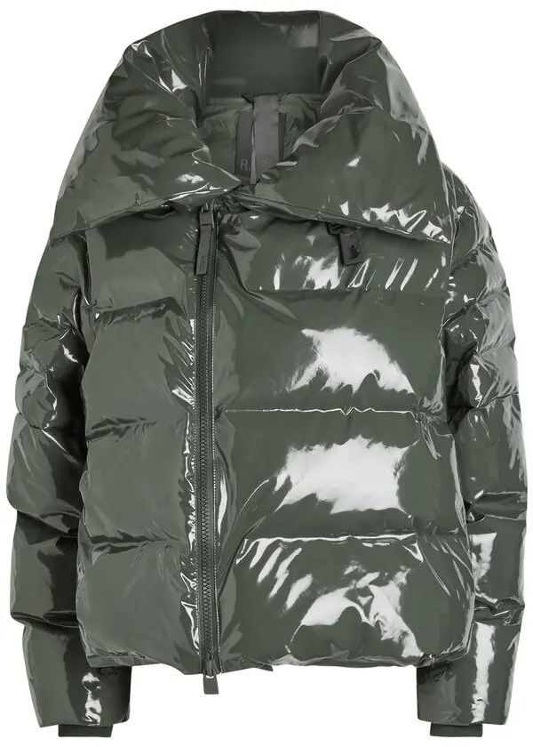 Rains Alta Vision Quilted Jacket - Dark Green