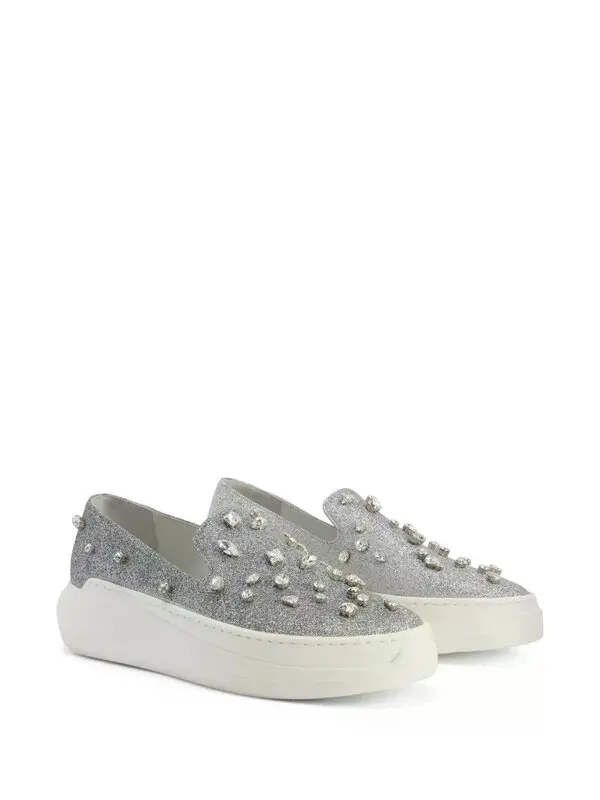 GIUSEPPE ZANOTTI Afelia Glitter Slip-on Sneakers