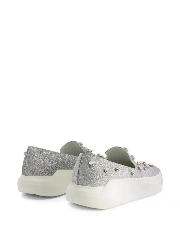 GIUSEPPE ZANOTTI Afelia Glitter Slip-on Sneakers