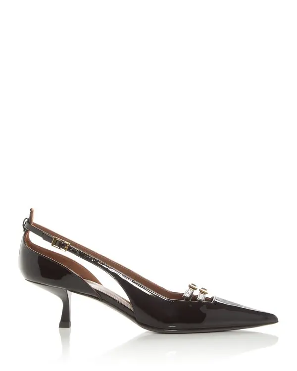 GIUSEPPE ZANOTTI Pointed Buckle Pumps - Black