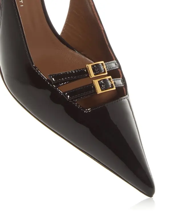 GIUSEPPE ZANOTTI Pointed Buckle Pumps - Black
