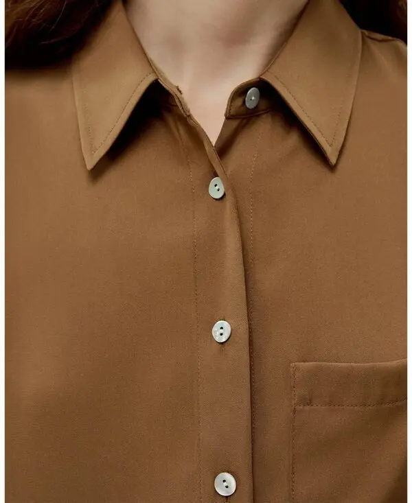 Lilysilk Half-placket Short Sleeve Shirt