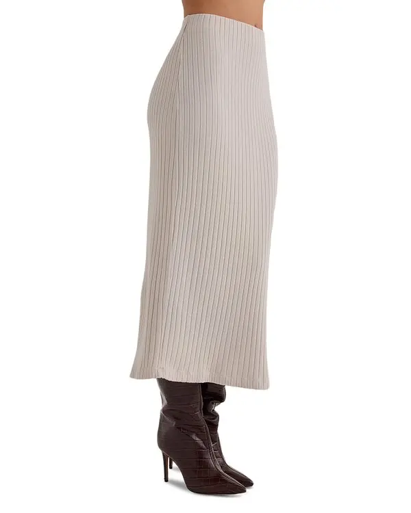 Bella Dahl Knit Midi Skirt - Moon Stone