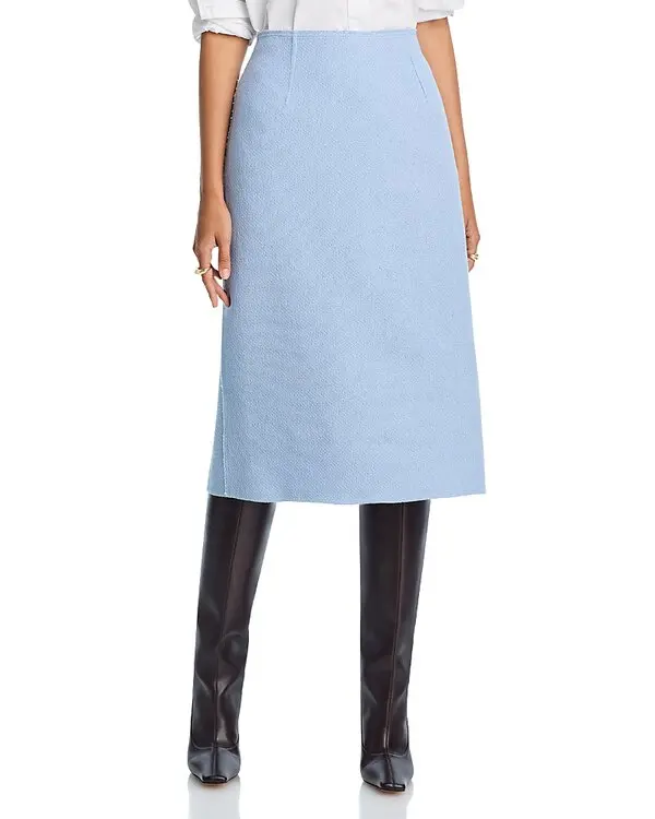 Lafayette 148 New York A-line Midi Skirt - Bluebell