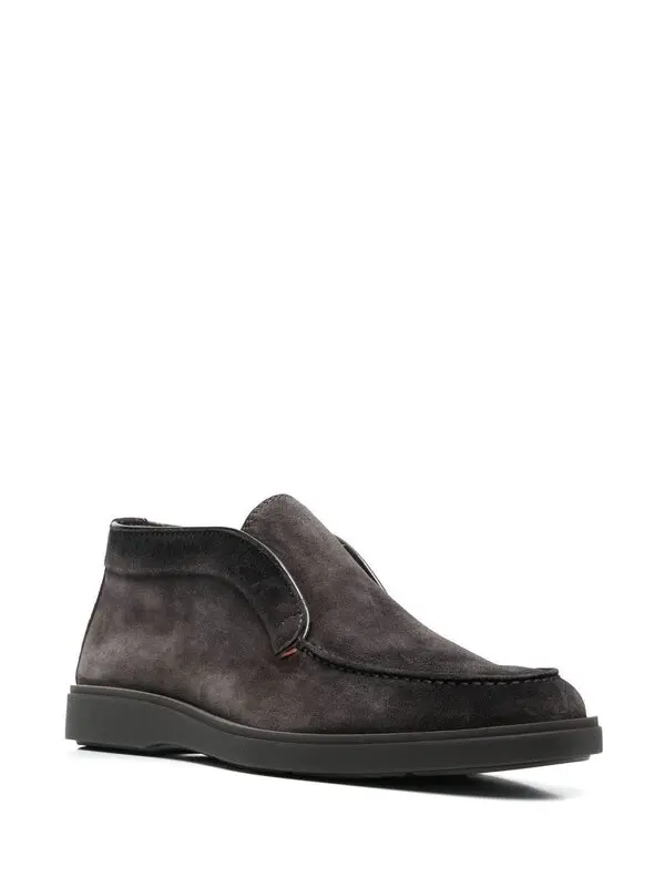 Santoni Suede Slip-on Shoes - Grey
