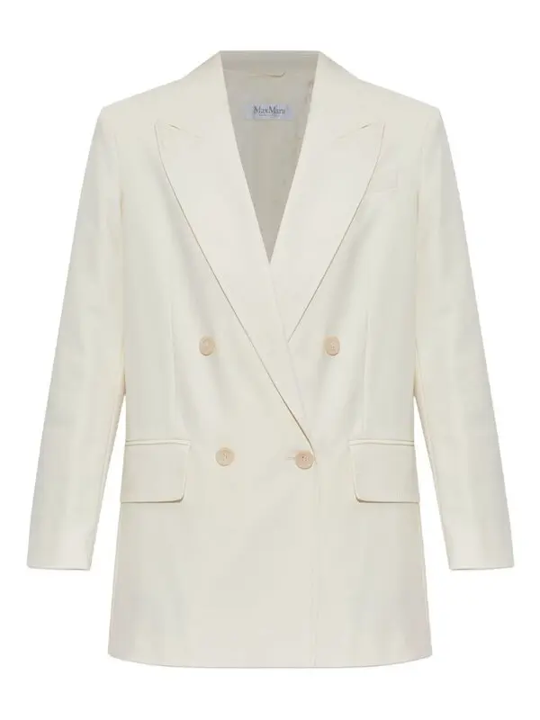 Max Mara Double-breasted Jacket - White