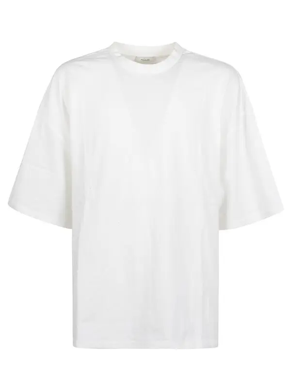 Dolce & Gabbana T-shirt With Logo Plaque - White