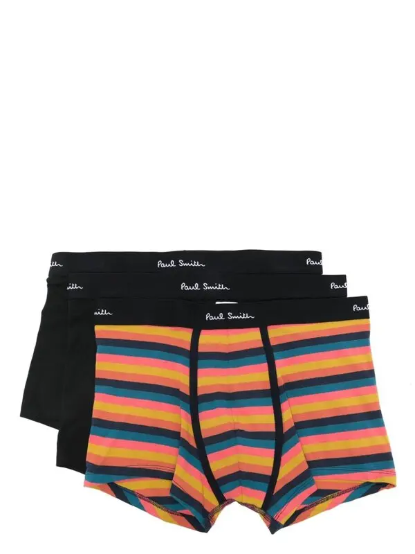Paul Smith Artist Stripe Trunk 3 Pack - Black