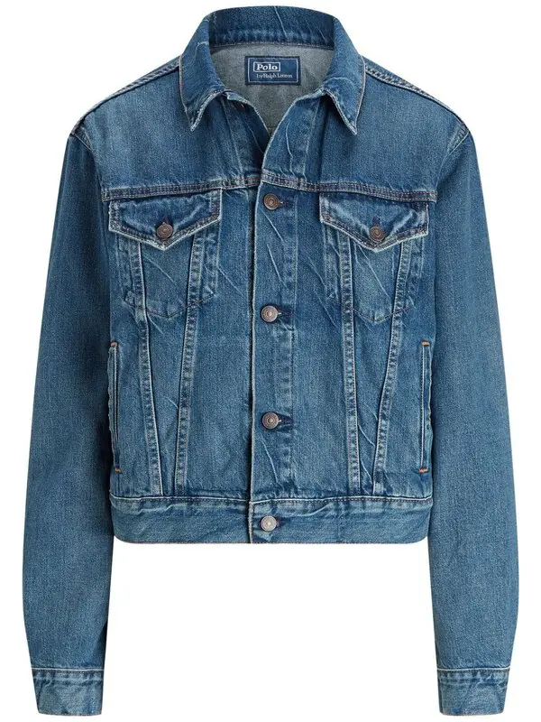 Polo Ralph Lauren Denim Jacket With Logo - Blue