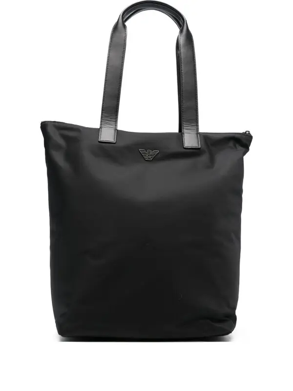 Emporio Armani Nylon Tote - Black