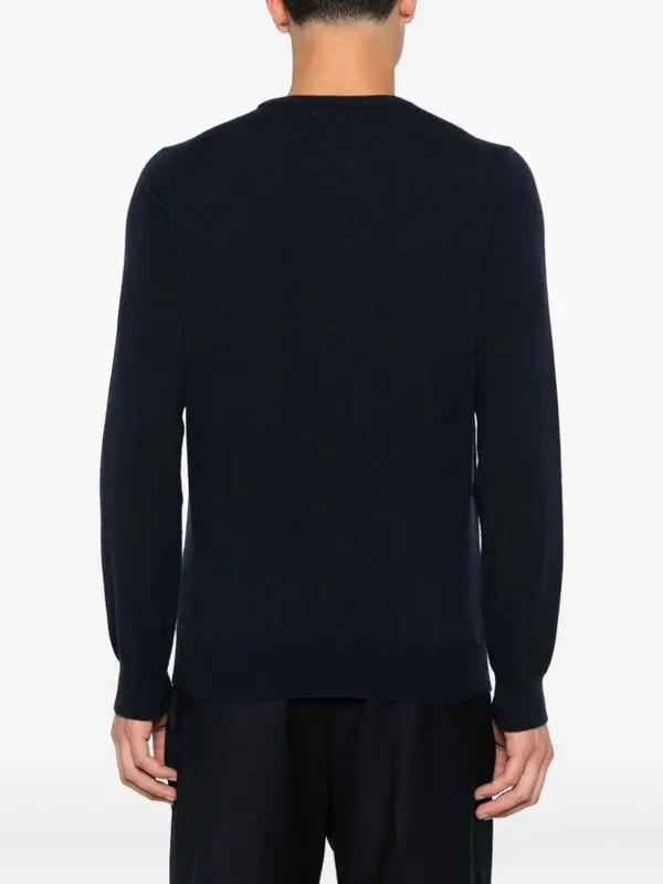 Malo Thin Wool Sweater - Blue