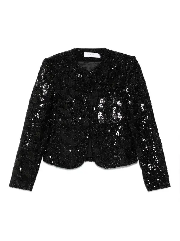 IRO PARIS Sequined Cropped Jacket