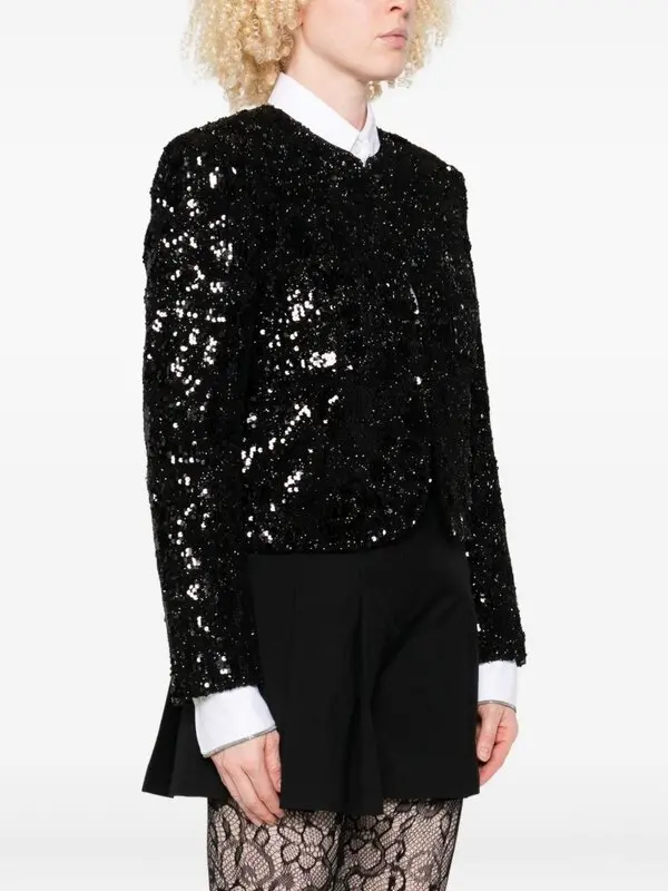 IRO PARIS Sequined Cropped Jacket