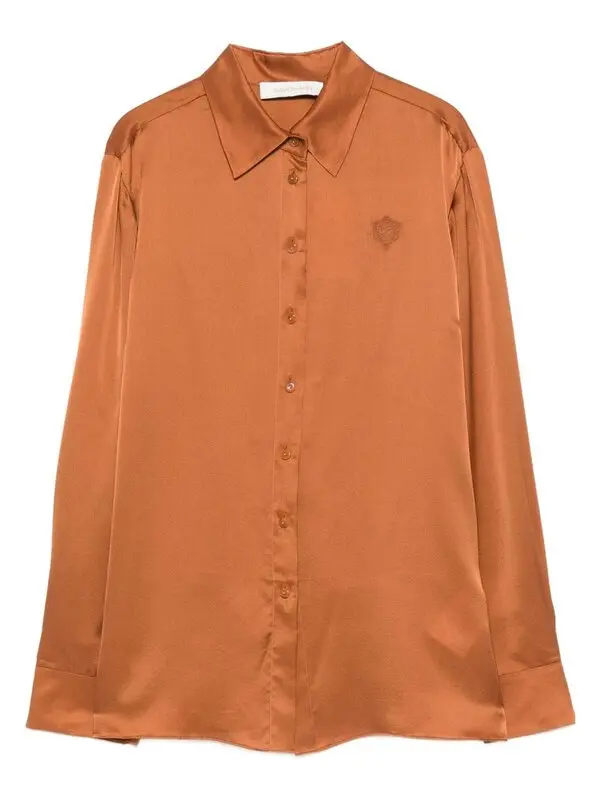 Zimmermann Satin Silk Shirt - Beige