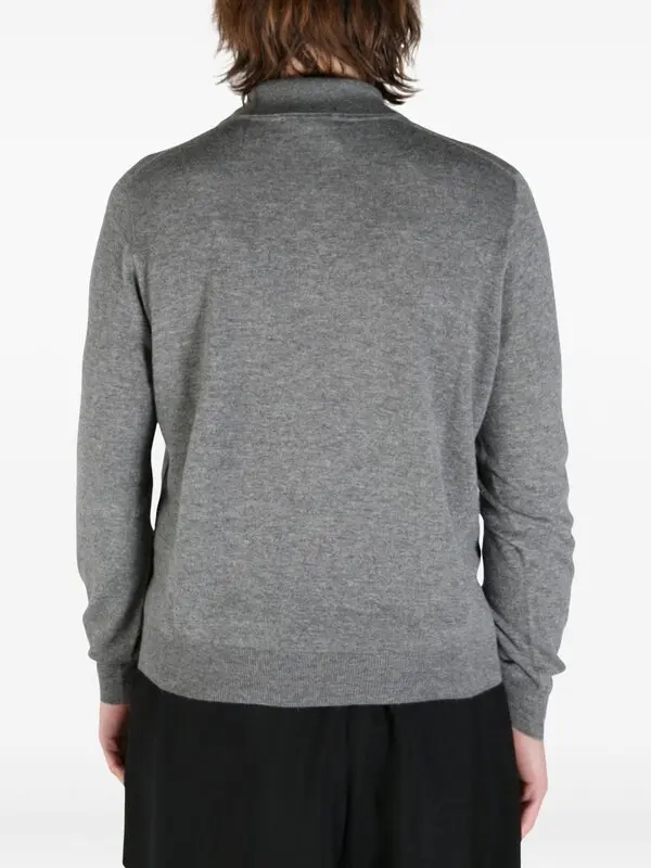THE ROW Judi Cashmere Polo Shirt - Grey